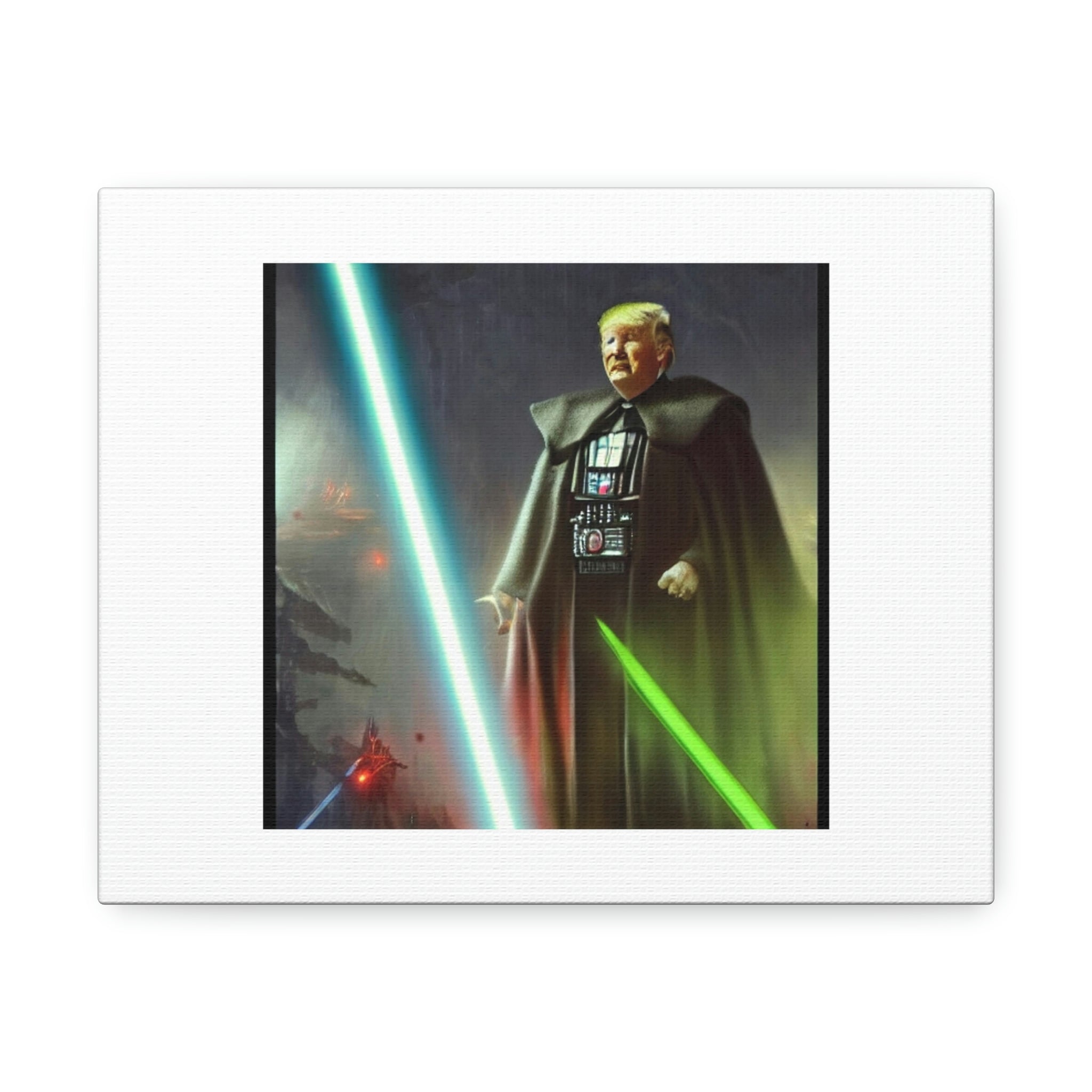 Donald Trump As A Sith Lord Digital Art 'Designed by AI' on Satin Canv ...